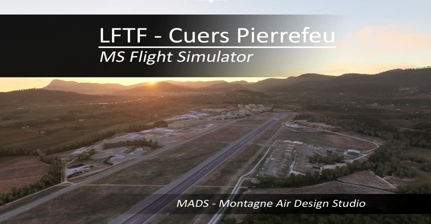 LFTF - Cuers Pierrefeu, France v2.0 (3) - Flight Simulator Addon / Mod