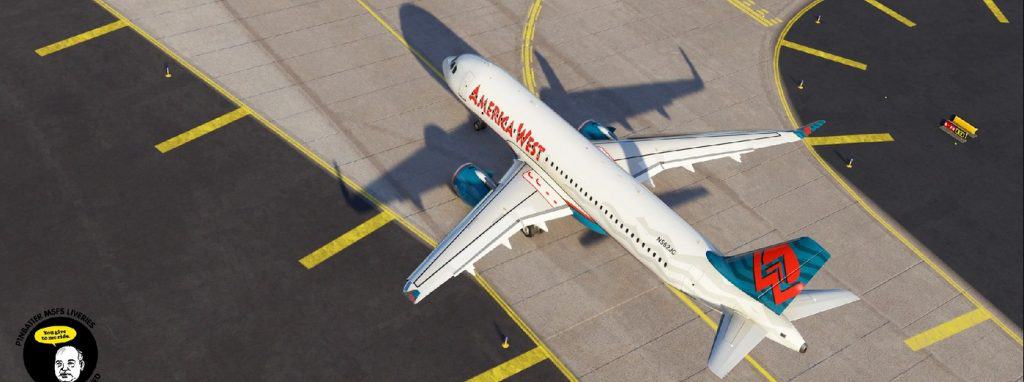 America West Airlines 90s A320neo [4K livery] v1.0 (4) - Flight ...