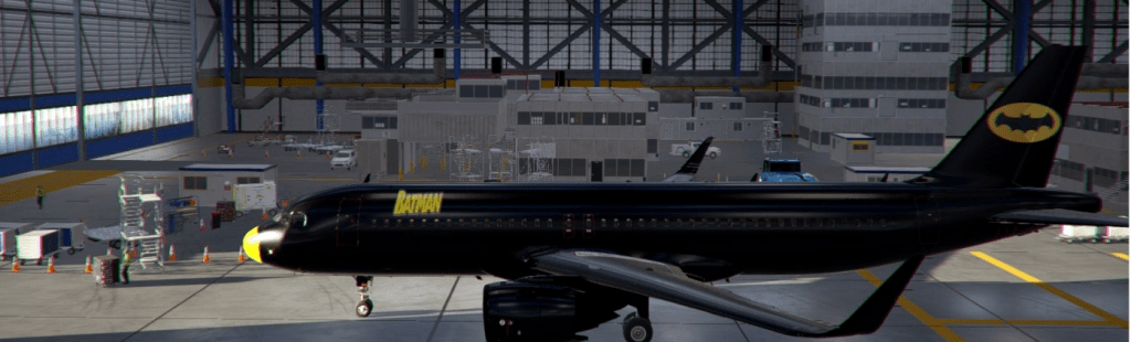 A320neo Batman Livery v1 (1) - Flight Simulator Addon / Mod