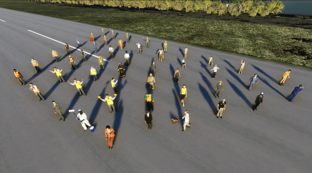 Dave's 3D People Library v1.0 (2) - Flight Simulator Addon / Mod