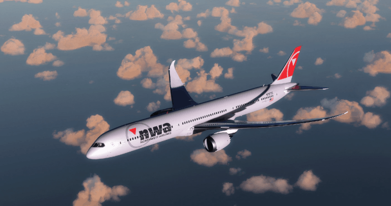 Northwest Airlines (NWA) B787-10 v1.2 - MSFS 2020 Liveries Mod