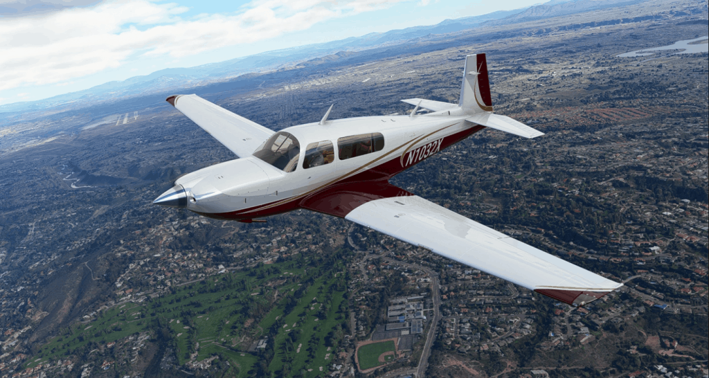White Gold and Maroon Livery for Carenado Mooney v1 (2) - Flight ...