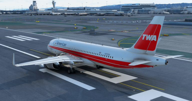 American Airlines TWA A320 Neo - 8K v1.2 - MSFS 2020 Liveries Mod