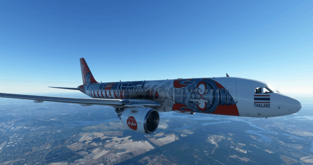Thai AirAsia amazing Thailand livery A320Neo v1.0 - MSFS 2020 Liveries Mod
