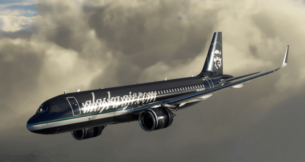 Alaska Airlines A320 Neo - 8K v1.2 - MSFS 2020 Liveries Mod