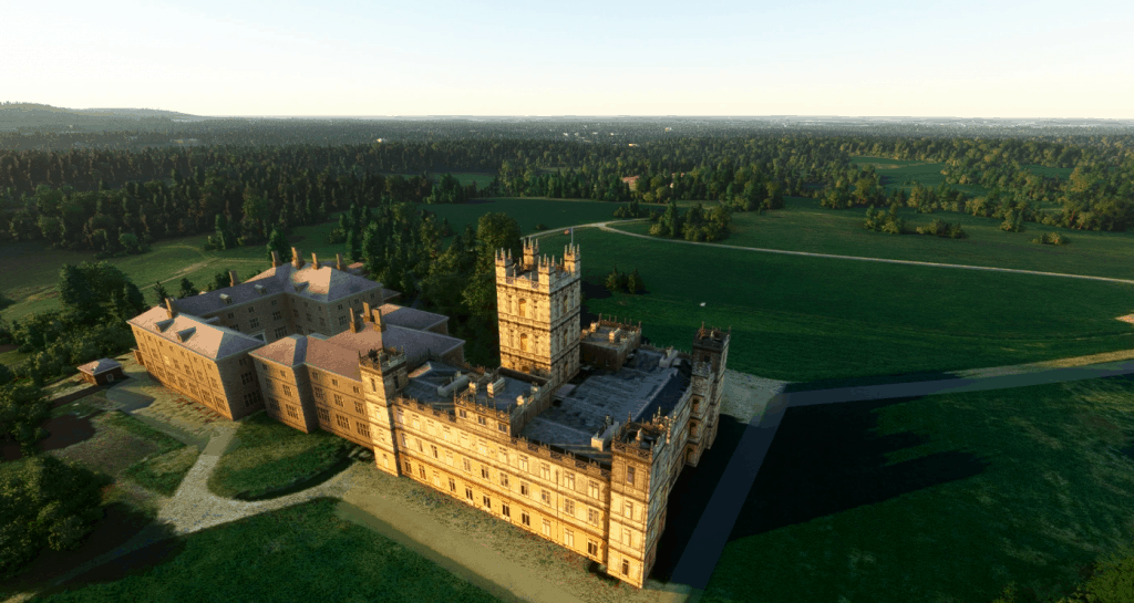Highclere Castle (aka Downton Abbey) v0 (3) - Flight Simulator Addon / Mod