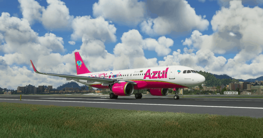 [A32NX] AZUL ROSA A320 8K v1 (2) - Flight Simulator Addon / Mod