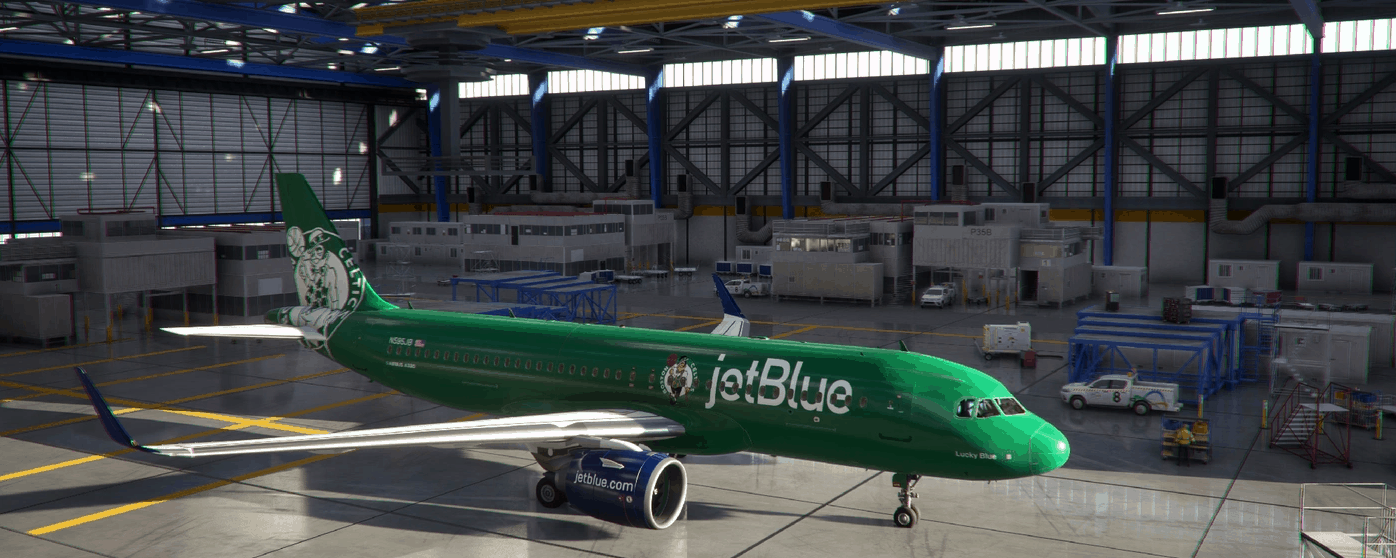 [A32NX] JetBlue Boston Celtics Livery v1 (3) - Flight Simulator Addon / Mod