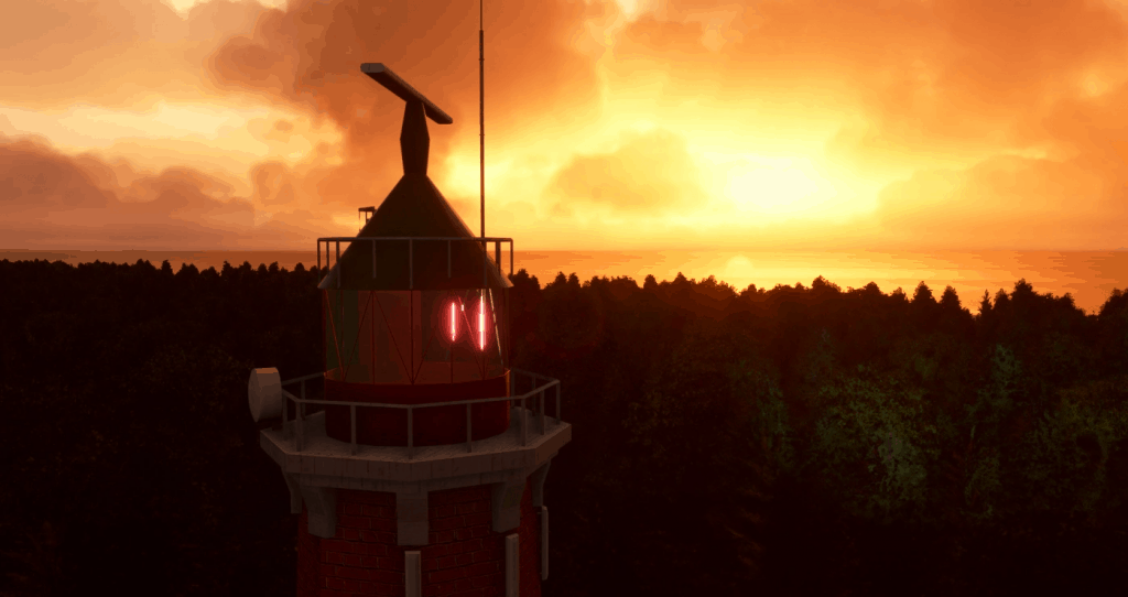 Lighthouse Hel AnimatedLight v1 (1) - Flight Simulator Addon / Mod