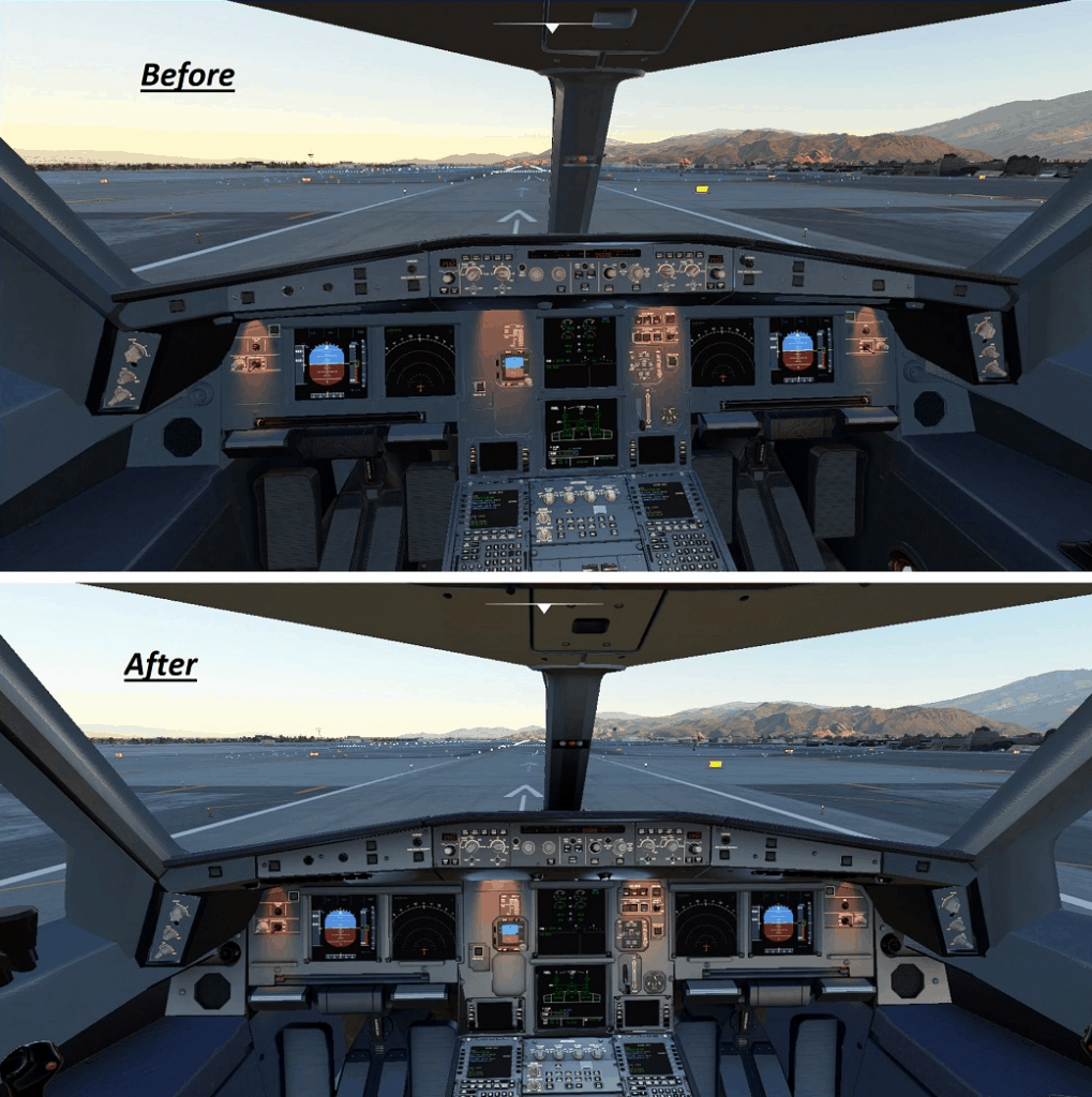 MegaPack A330 revised cockpit textures. v1.0 - MSFS 2020 Aircrafts Mod