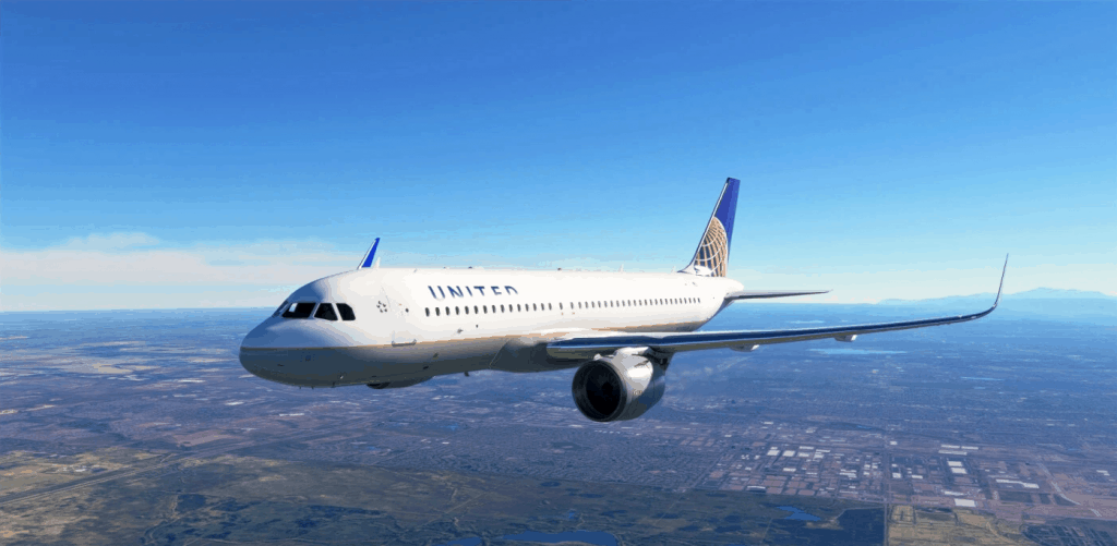 United Airlines 4k textures [A32NX] v1 (1) - Flight Simulator Addon / Mod