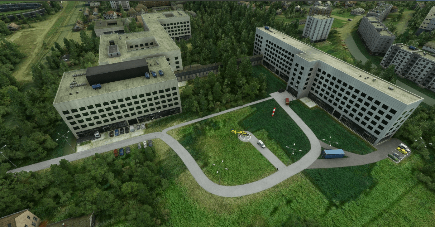 Čadca Hospital Helipad v1.0 - MSFS 2020 Scenery Mod