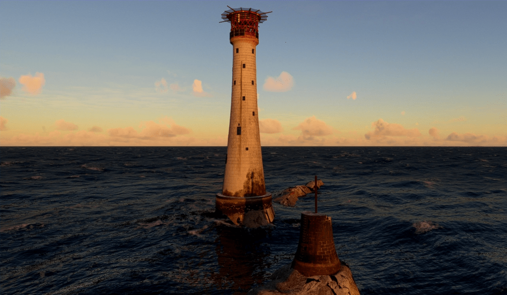 Eddystone Rock Lighthouse (helipad) v1 (3) - Flight Simulator Addon / Mod