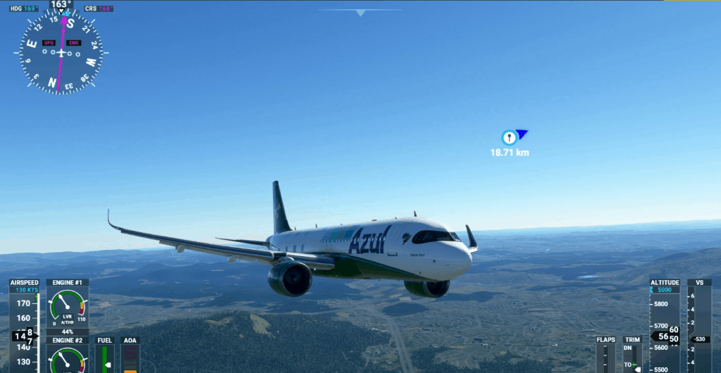 [A32NX] AZUL SUSTENTAVEL- A320 v1 (2) - Flight Simulator Addon / Mod