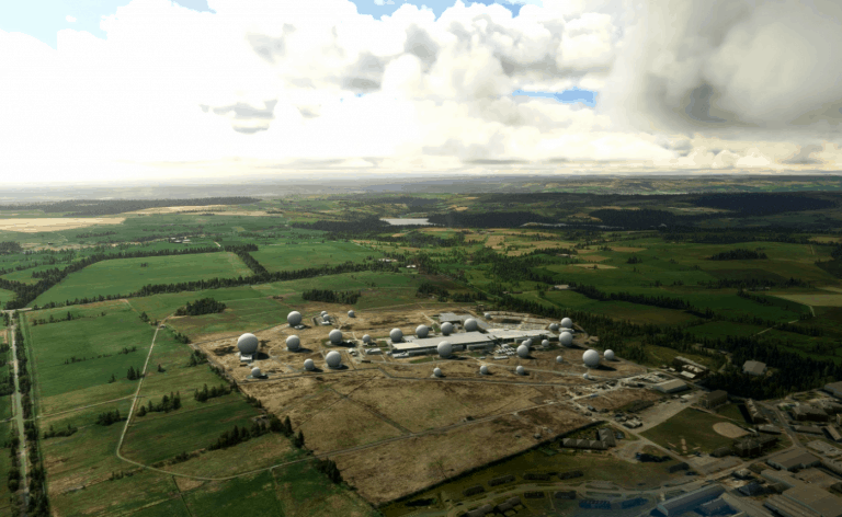 Menwith Hill VFR Reporting Point, RAF Station Harrogate, near to Leeds ...