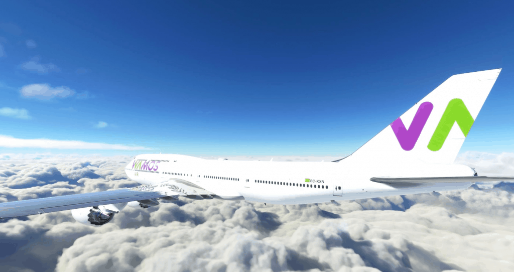 Asobo B747-8i Wamos Air EC-MXN | Fictional | 4K | [No mirroring] v1.0 ...