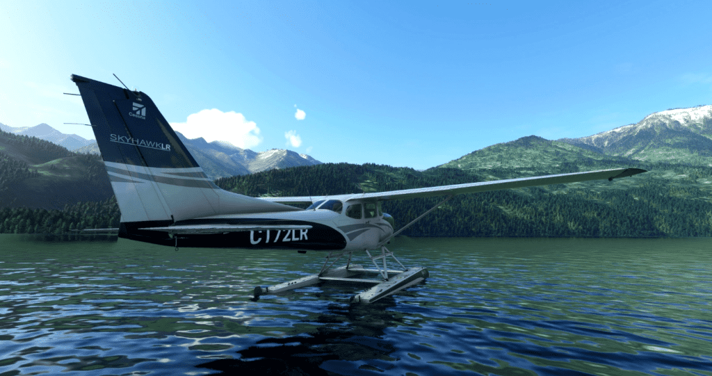 Cessna 172LR (Long Range) - External Fuel Tanks Inside the Floats! v1 ...