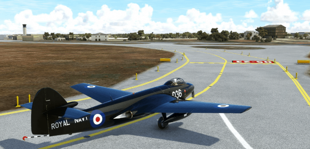 Hawker Seahawk Royal Navy FRU Malta XE334 v1.0 - MSFS 2020 Liveries Mod