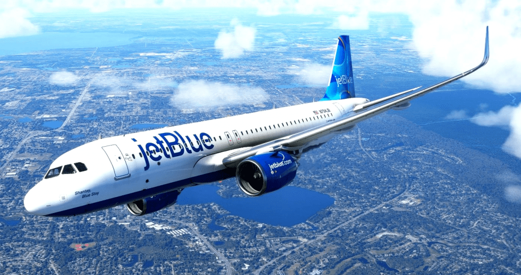 JetBlue "Spotlight" [8K] - FBW A32NX v1.1 - MSFS 2020 Liveries Mod