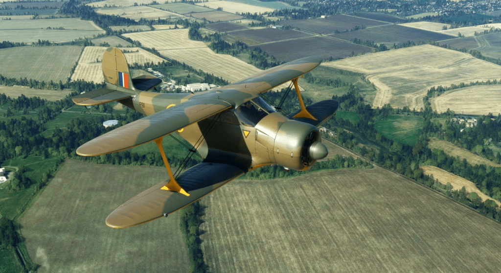 Beechcraft D17 Staggerwing PB-1 v1.0 - MSFS 2020 Liveries Mod