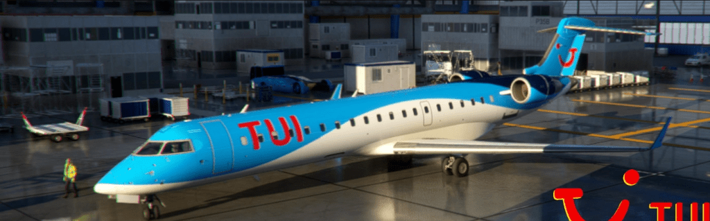 Aerosoft CRJ700 MSFS TUI v1.1 - MSFS 2020 Liveries Mod