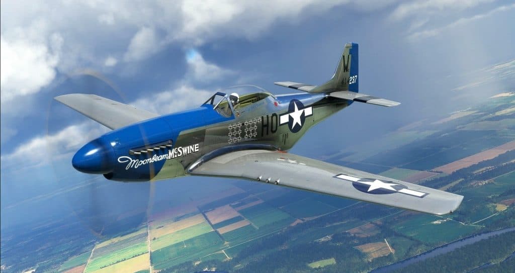 P-51D Mustang "Moonbeam McSwine" N51VL v1.0 - MSFS 2020 Liveries Mod