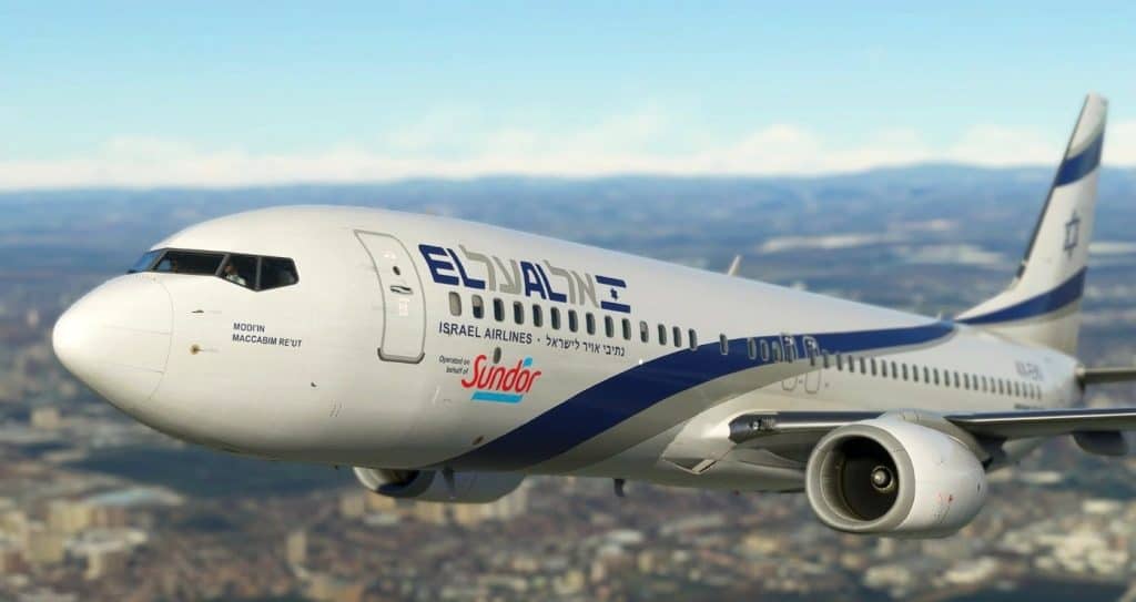 PMDG 737 800 | EL AL Sun Dor 4X-EKI [8K] v1.0 - MSFS 2020 Liveries Mod