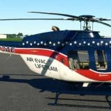 Bell 407 N493AE v1.0 - MSFS 2020 Helicopters Mod