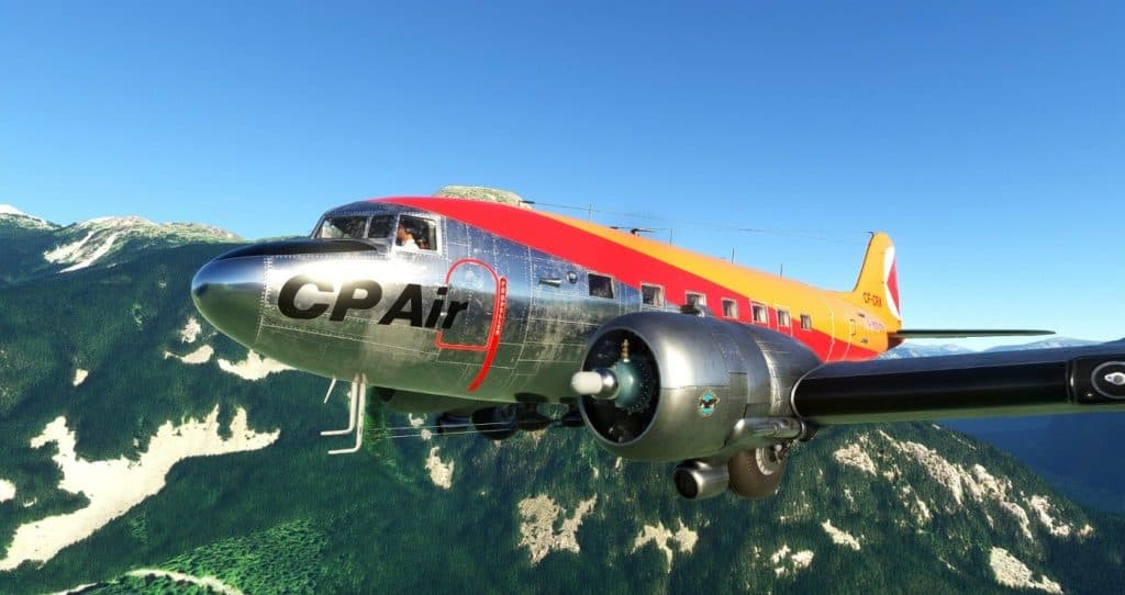 Douglas DC-3 CPAir (CF-CRX) v1.0 - MSFS 2020 Liveries Mod