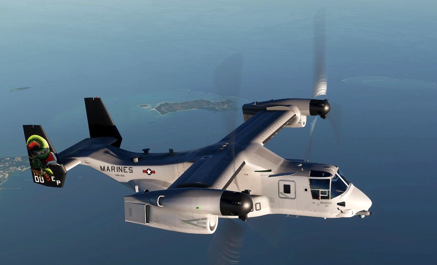 Miltech Simulations MV-22B VMM-265 Dragons CAG 2022 v1.0 - MSFS 2020 Liveries Mod