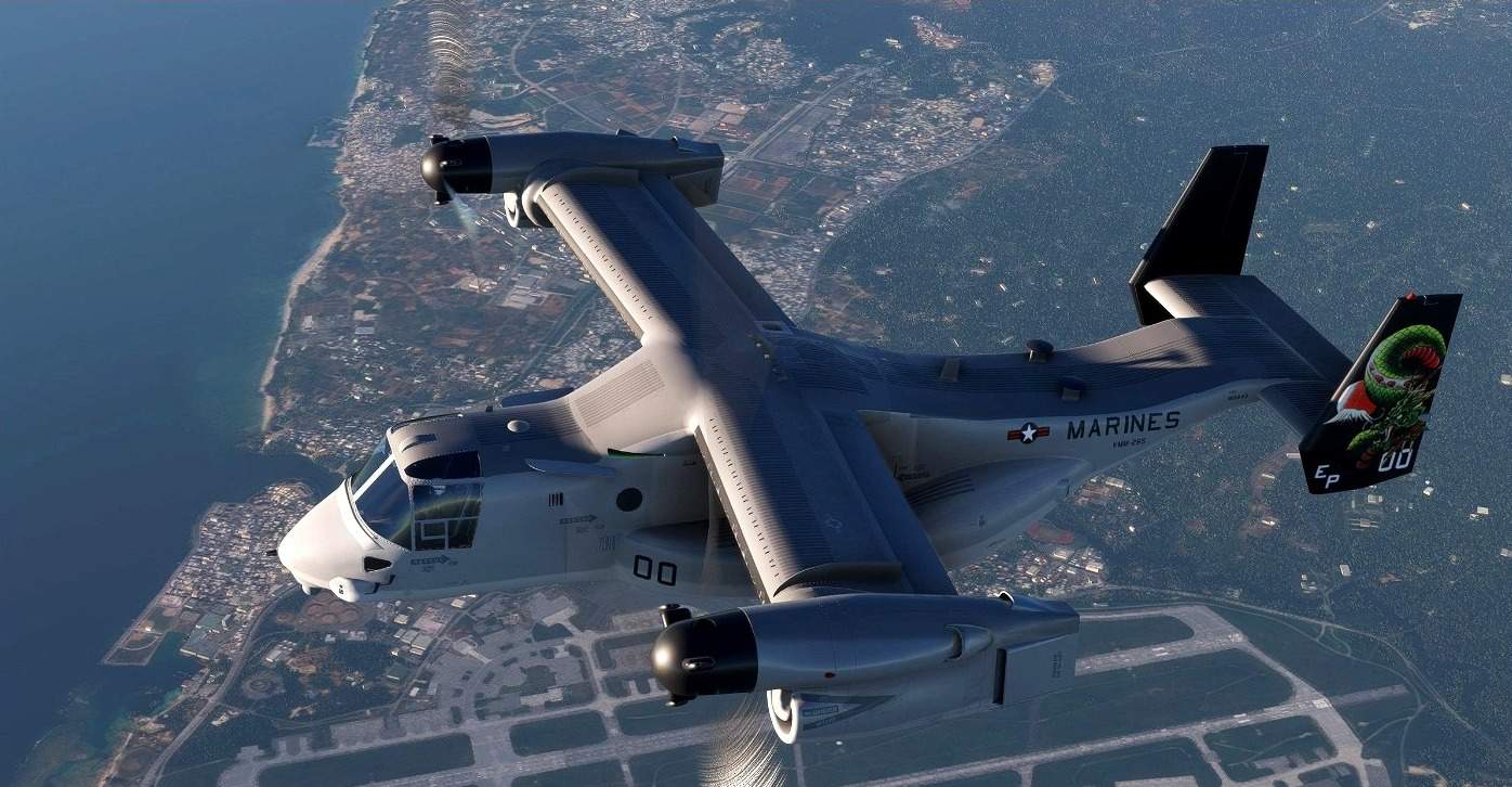 Miltech Simulations MV-22B VMM-265 Dragons CAG 2022 v1 (2) - Flight Simulator Addon / Mod