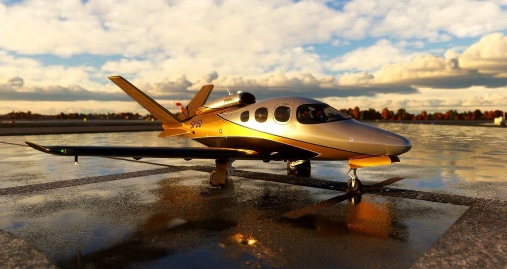 FFX visionjet SF50 gold v1.1 - MSFS 2020 Liveries Mod