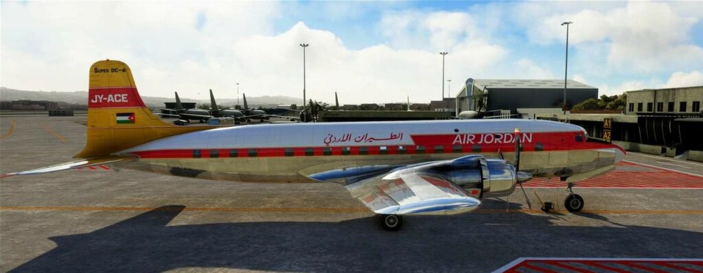 PMDG DC-6B | Air Jordan JY-ACE | 1959 v1.0 - MSFS 2020 Liveries Mod