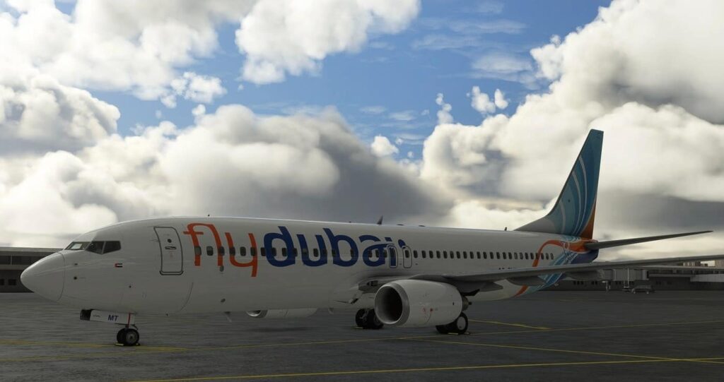 Fly Dubai 737-800 Scimitar Livery V1.0 - MSFS 2020 Liveries Mod