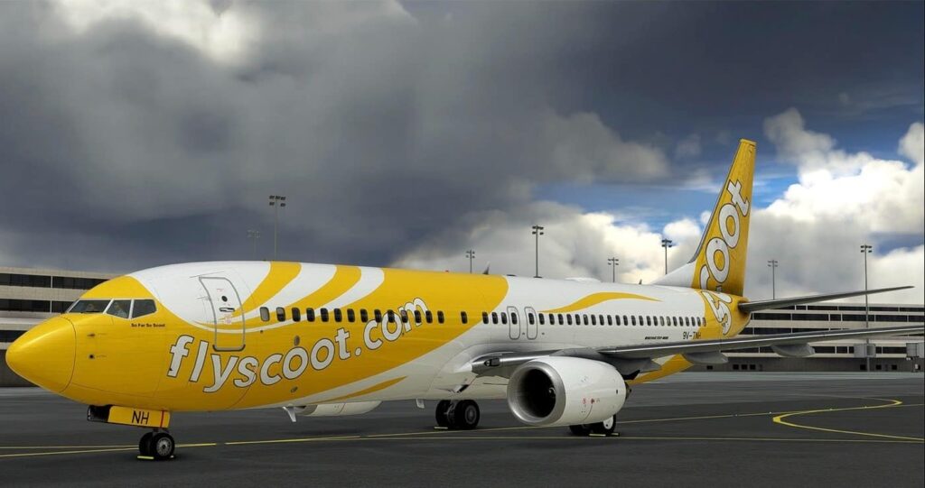FlyScoot 737-800 Scimitar Livery v1.0 - MSFS 2020 Liveries Mod