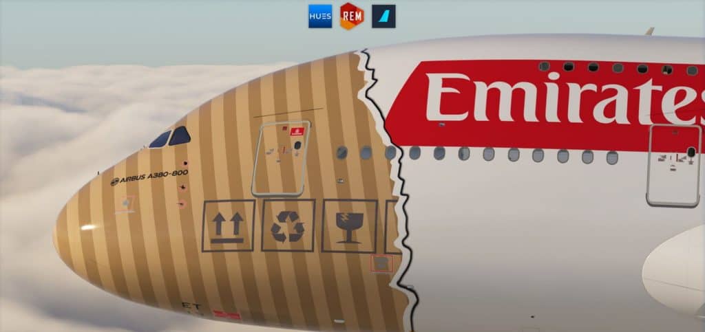 [8K+4K] Emirates A6-EET Courier Express FlyByWire A380X v1 (1) - Flight ...