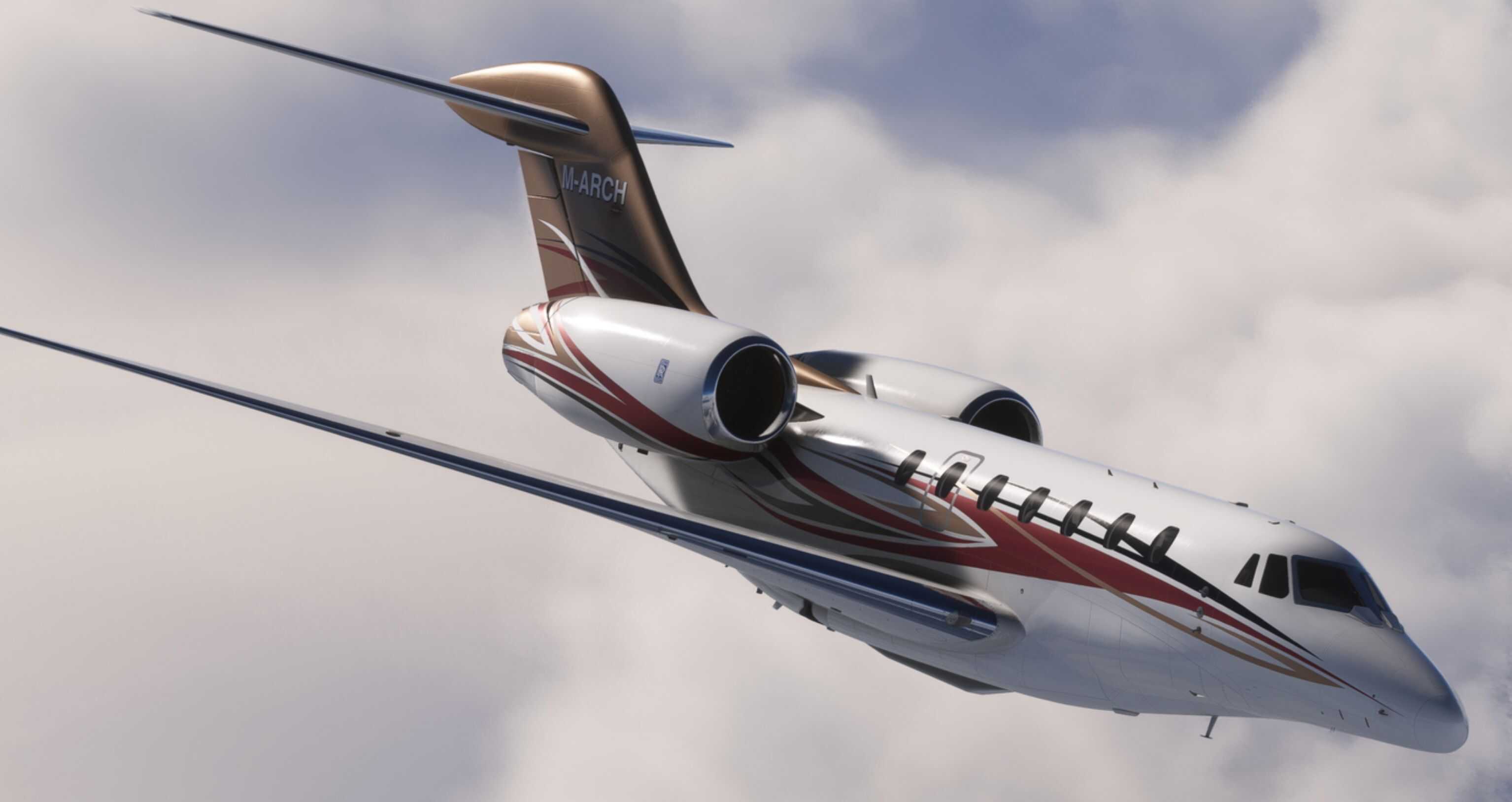 M-ARCH FlightFX Citation C750 + (Dynamic Registration) v1.0 - MSFS 2024 Liveries Mod