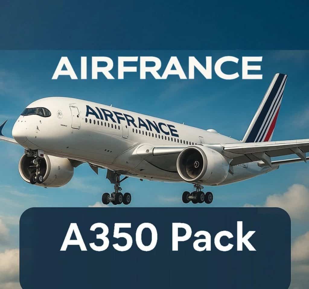iniBuilds A350 Air France Cabin Pack v1 (2) - Flight Simulator Addon / Mod